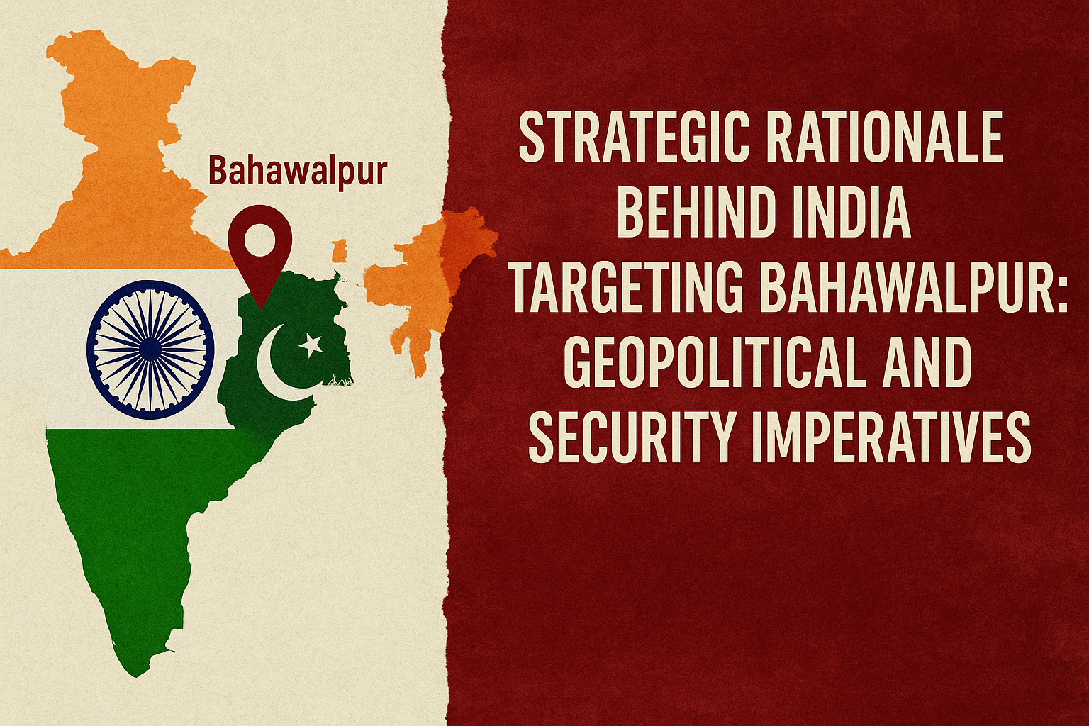 Strategic Rationale Behind India Targeting Bahawalpur: Geopolitical and ...